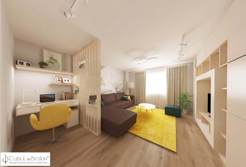 Amenajare apartament doua camere. Proiect Cuibul de Design. - Cuibul de ...